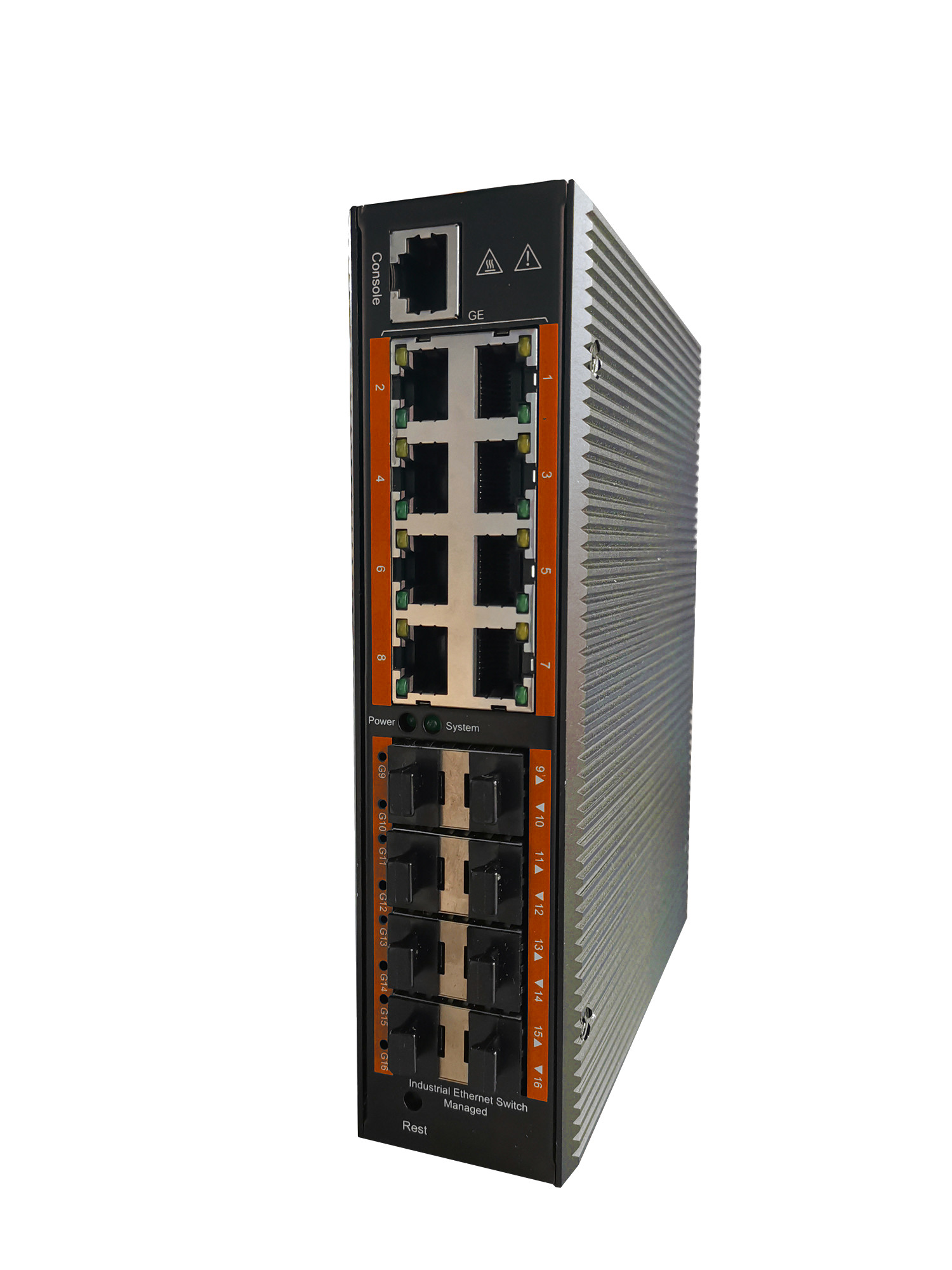 Mạng ngoài trời được quản lý Poe Gigabit Switch 8 cổng SFP sợi quang ...